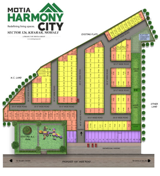 Motia Harmony City Kharar | Call - 9290000454 | Plots Khara